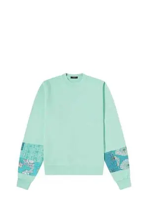 AMIRI Patchwork Quilt Crewneck Sweatshirt