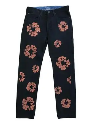 DENIM TEARS Levi's Cotton Wreath Jeans - Black/red Clay