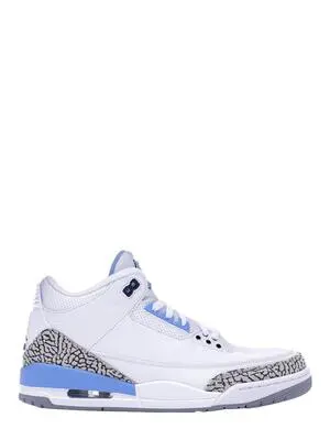 JORDAN 3 Retro Unc Pe Sneakers - White/cement Grey/university Blue