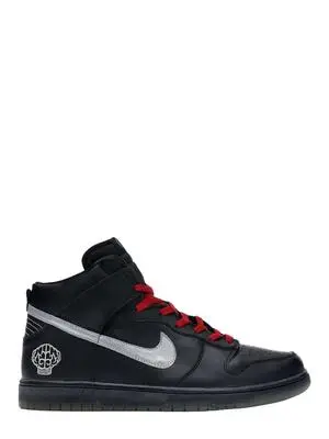Nike Dunk High Sneakers - Black/metallic Silver/varsity Red