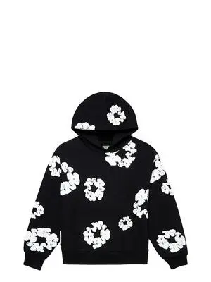 DENIM TEARS Cotton Wreath Hooded Sweatshirt - Black