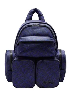 Moncler X Adidas Originals Logo Print Backpack - Black & Blue