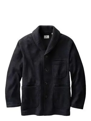 Uniqlo Engineered Garments Fleece Tailored Jacket - Navy Blue