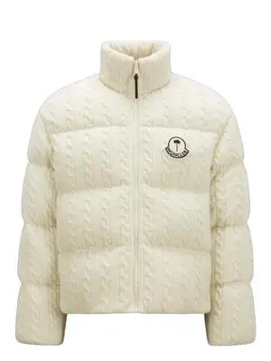 Moncler X Palm Angels Dendrite Wool Down Jacket - Off/white