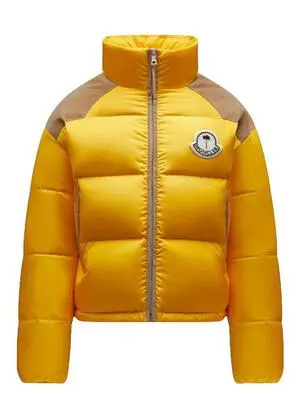Moncler Kelsey Short Down Jacket - Mustard Yellow