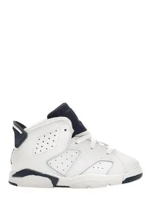 JORDAN 6 Retro Toddler Sneakers - White/midnight Navy Blue