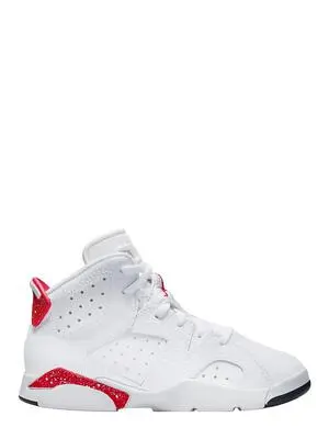JORDAN 6 Retro Sneakers - White/university Red/black