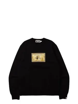 A BATHING APE X Ovo Card Crewneck Sweatshirt - Black