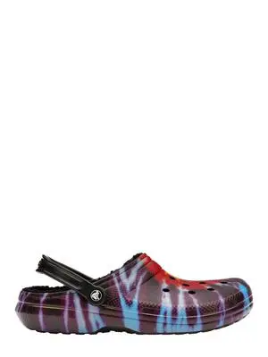 CROCS Classic Tie-dye Lined Clogs - Multi/black