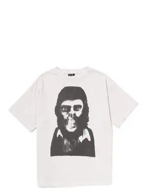 A BATHING APE X Saint Mxxxxxx Skull Tee Shirt Vintage White