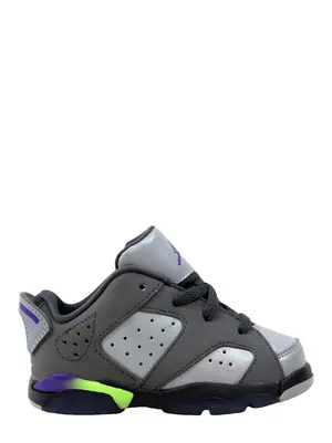 JORDAN 6 Retro Low Sneakers - Dark Grey/ultraviolet Wolf Grey Ghost Green