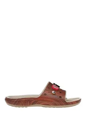 CROCS Classic Szain Slide - Wood Grain/light Brown