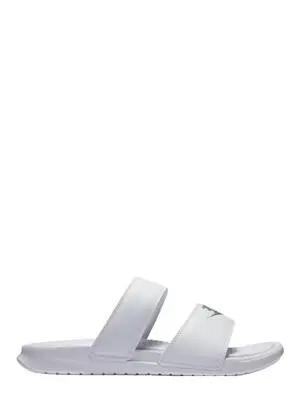 Nike Benassi Duo Ultra Slides - White/metallic Silver