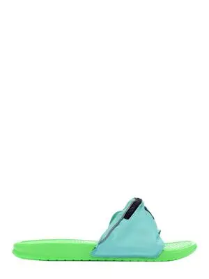 Nike Benassi JDI Fanny Pack Slides Aurora/obsidian/green Strike