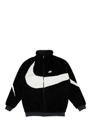 Nike Big Swoosh Reversible Boa Jacket - Black Sail