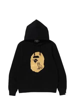 BAPE BAPE X Ovo Ape Head Pullover Hoodie Black Gold