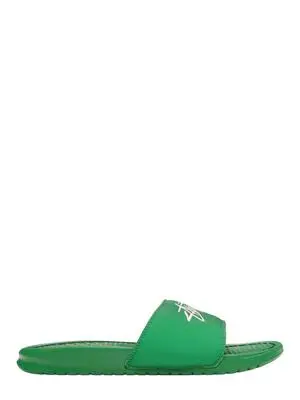 Nike Benassi Stussy Slides - Green/white