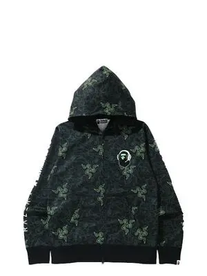 A BATHING APE X Razer Neon Camo Full Zip Hoodie - Green
