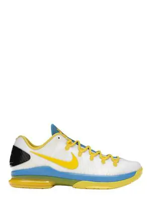 Nike Kd 5 Elite Playoffs Home Sneakers - White/tour Yellow/photo Blue