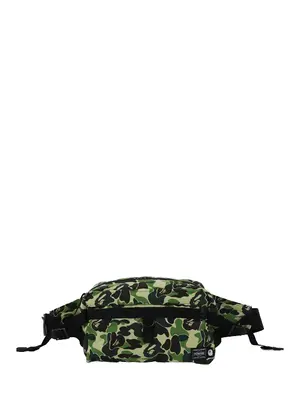 A BATHING APE X Porter Abc Camo Waist Bag - Green