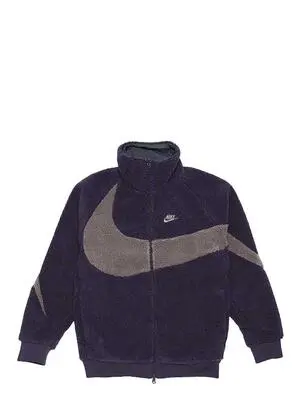 Nike Big Swoosh Reversible Boa Jacket - Cave Purple
