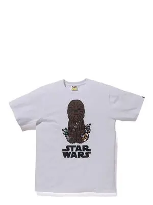 A BATHING APE X Star Wars Chewbacca Tee Shirt - White