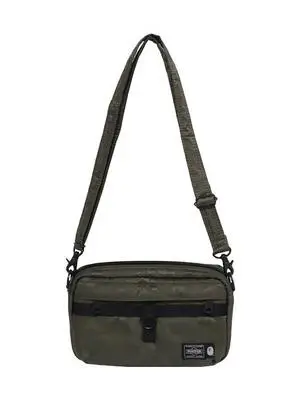 A BATHING APE X Porter Solid Camo Shoulder Bag - Olive Drab