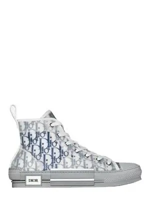 Dior B23 Oblique High-Top Sneakers Blue/grey