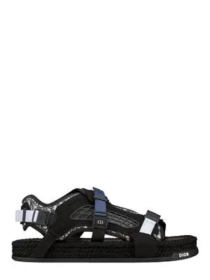 Dior Atlas Sandal Suedein Black/navy Blue