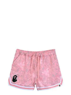 A BATHING APE X Razer Neon Camo Basketball Sweat Shorts - Pink
