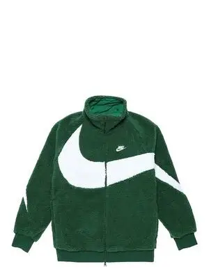 Nike Big Swoosh Reversible Boa Jacket - Gorge Green