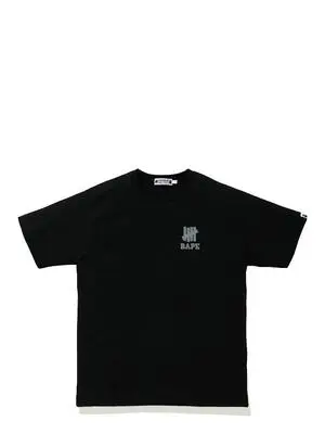 A BATHING APE X Undefeated Ape Head Tee Shirt - Black