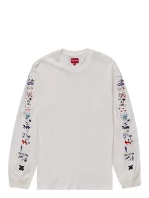 Supreme Aoi Icons Long Sleeve Top - White