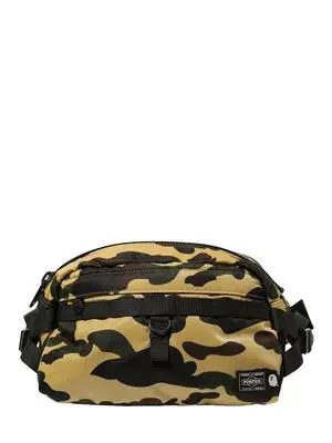 A BATHING APE X Porter 1st Camo Waist Bag - Yellow