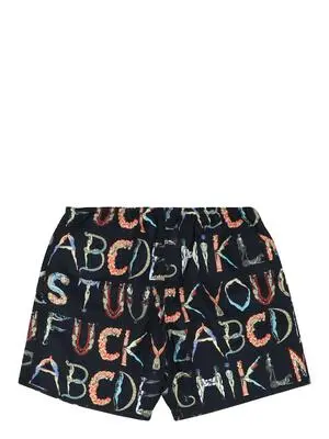 Supreme Alphabet Water Short - Black