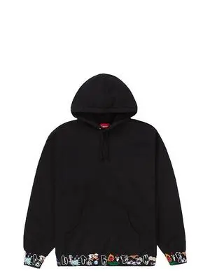 Supreme Aoi Icons Hooded Sweatshirt - Black