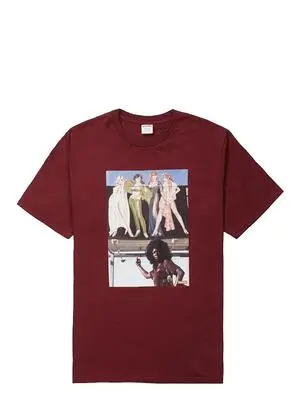 Supreme American Picture Tee Shirt - Burgundy