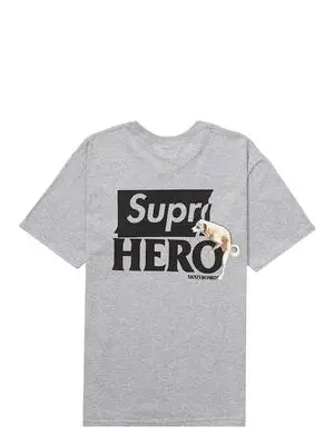 Supreme Antihero Dog Tee Shirt - Heather Grey