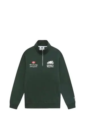 OVO X Roots Half Zip Sweatshirt - Green