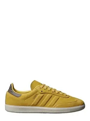 Adidas Samba Lace-up Sneakers - Bold Gold/earth Strata/aluminium