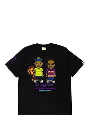 A BATHING APE X The Fresh Prince & Dj Jazzy Jeff Baby Milo Tee Shirt - Black