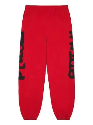 SP5DER Beluga Sweatpants - Red