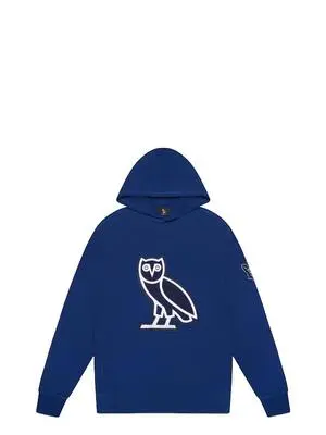 OVO X Toronto Maple Leafs Chenille Owl Hoodie - Blue