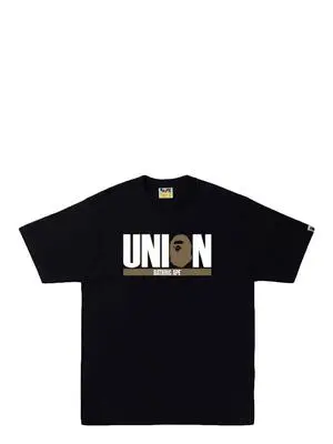 A BATHING APE X Union 30th Anniversary Tee Shirt - Black Gold