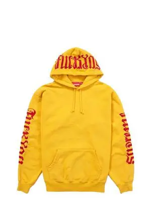 Supreme Ambigram Hooded Sweatshirt Bright Gold