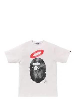 A BATHING APE X Union Pigment Dyed Ape Head Tee Shirt - White
