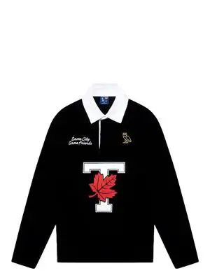 OVO X University Of Toronto Rugby Polo Shirt - Black