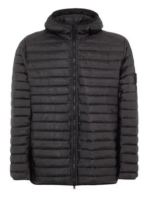 Stone Island 40324 Loom Woven Chambers Rnylon Downtc Packable Jacket - Black