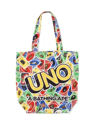A BATHING APE BAPE X UNO Packable Tote Bag Multi