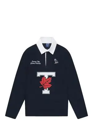 OVO X University Of Toronto Rugby Polo Shirt - Navy Blue
